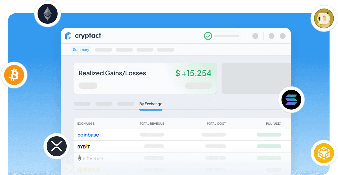 Calculate Your Crypto Taxes With Ease | cryptact